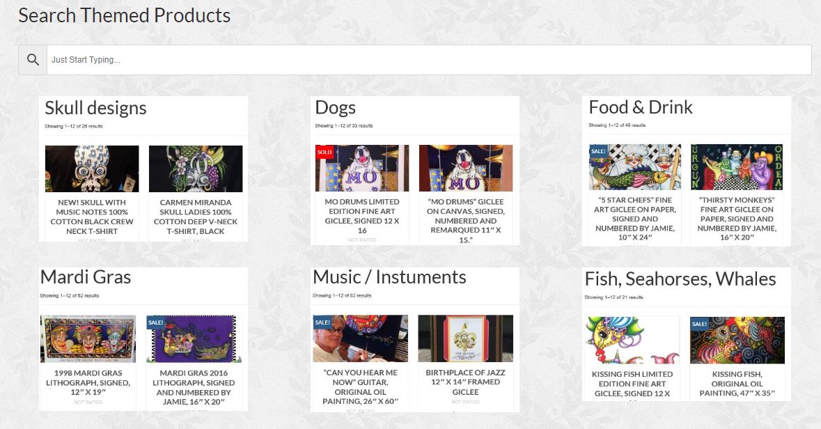 Shop by Theme | The Jamie Hayes Gallery