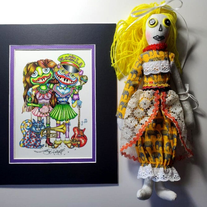 Jamie Hayes one of a kind doll plus FREE Voodoo Doll print | The Jamie ...