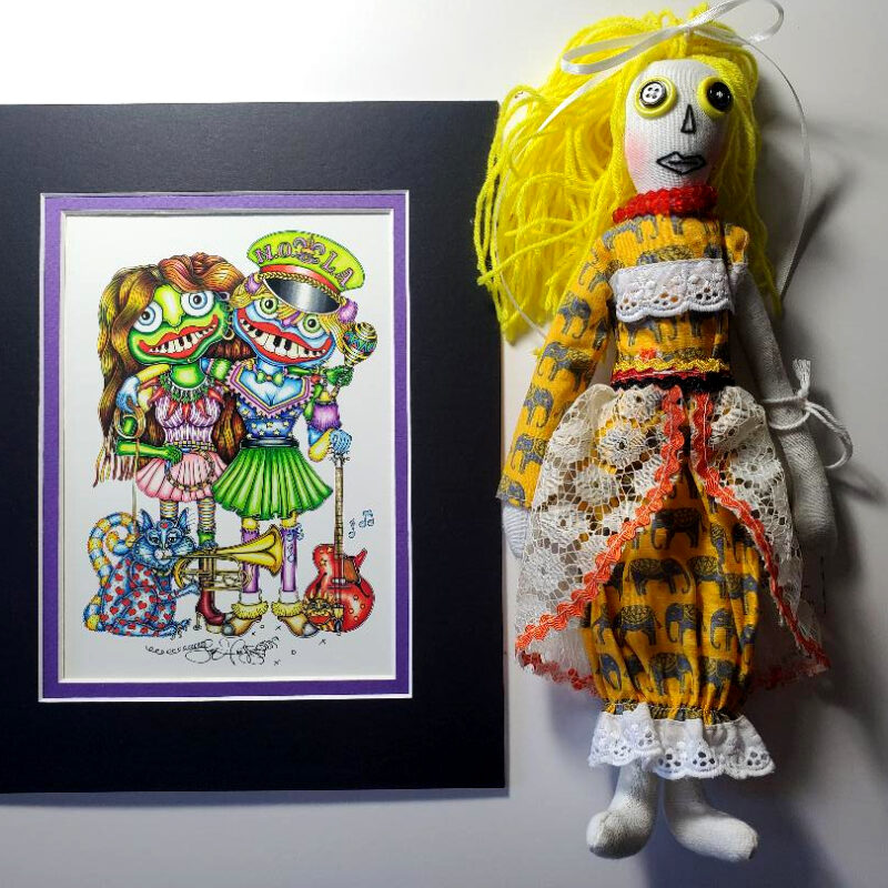 Jamie Hayes one of a kind doll plus FREE Voodoo Doll print | The Jamie ...
